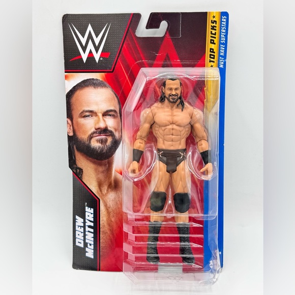 WWE | Toys | Wwe Basic Series Top Picks Action Figure Drew Mcintyre Black Pants Mattel New ...